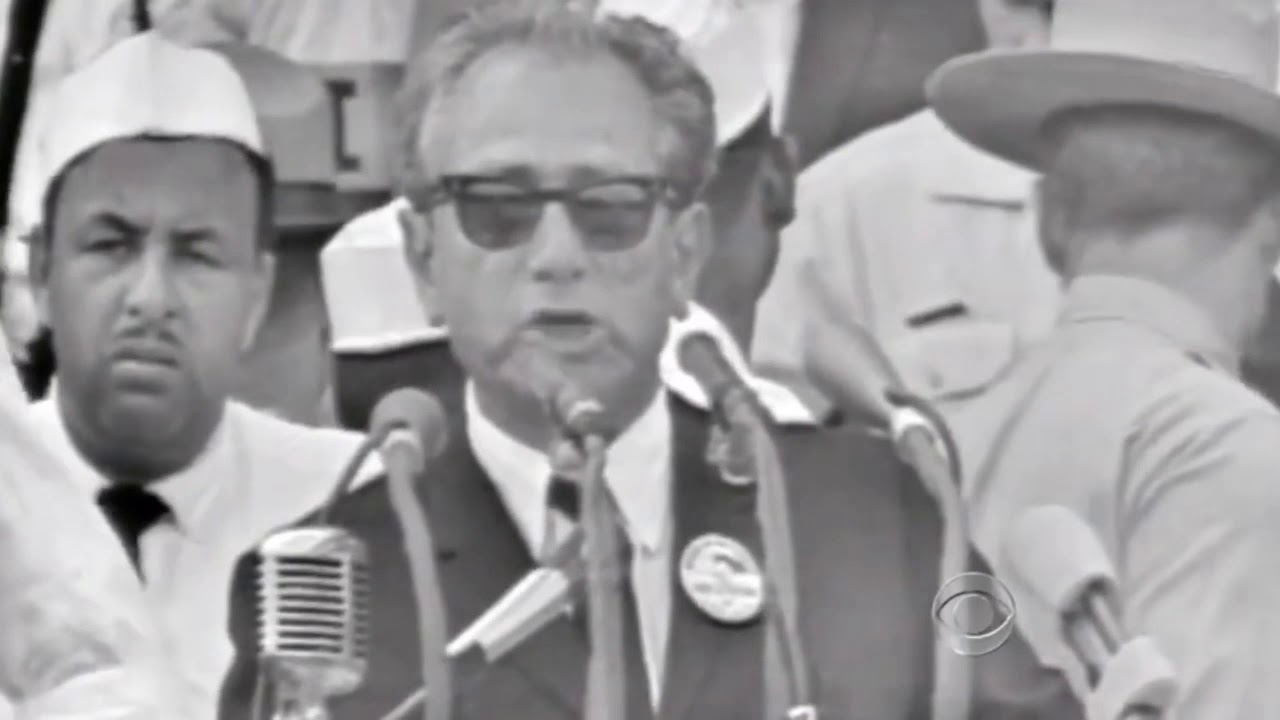 Rabbi Joachim Prinz immediately before Dr. King at the 1963 March on ...