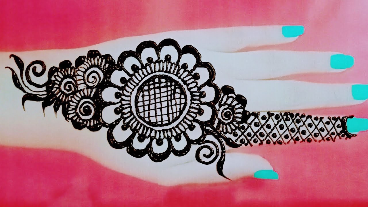 stylish mehndi design || latest and new mehndi design || simple assan ...