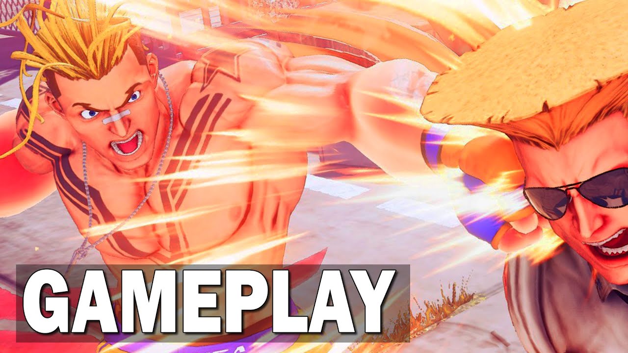 Street Fighter 5 : LUKE GAMEPLAY OFFICIEL (Tout dernier perso) - YouTube