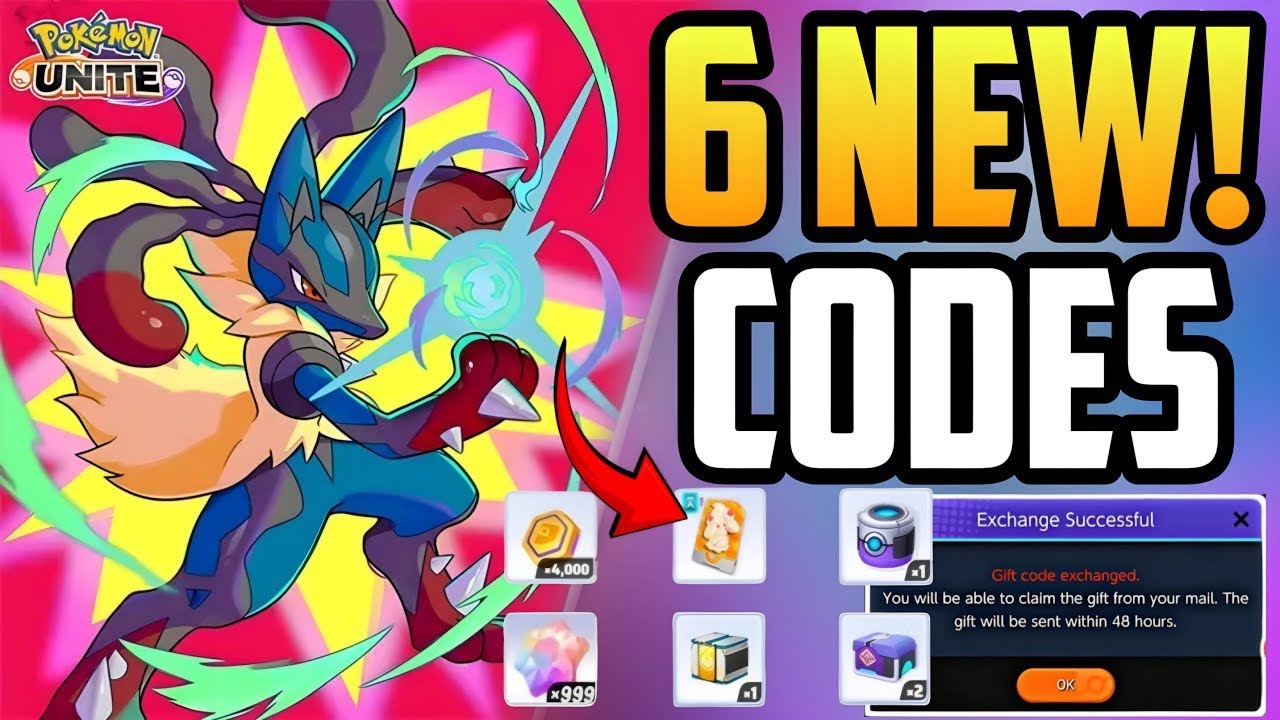 ⚠️NOVEMBER UPDATE⚠️POKEMON UNITE GIFT CODES 2024 - POKEMON UNITE CODES ...
