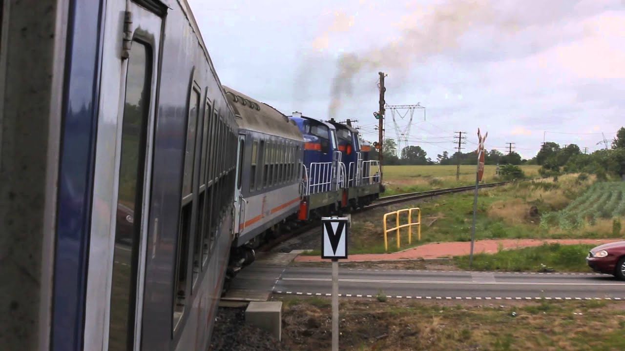 [ cabview ] SM42-132 + SM42-084 TLK " WYDMY " na trasie Lębork - Łeba ...