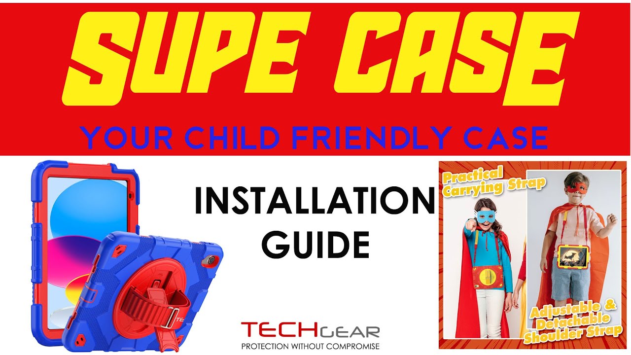 TECHGEAR SUPE CASE Installation Guide - iPad 10th Generation 10.9" - YouTube