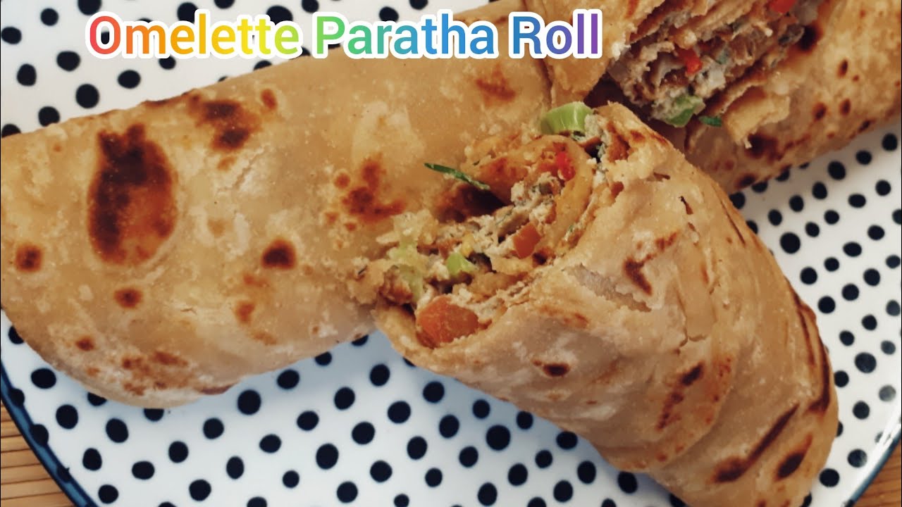 Paratha Omelette roll / How to make Omelette Paratha / Layered Paratha ...
