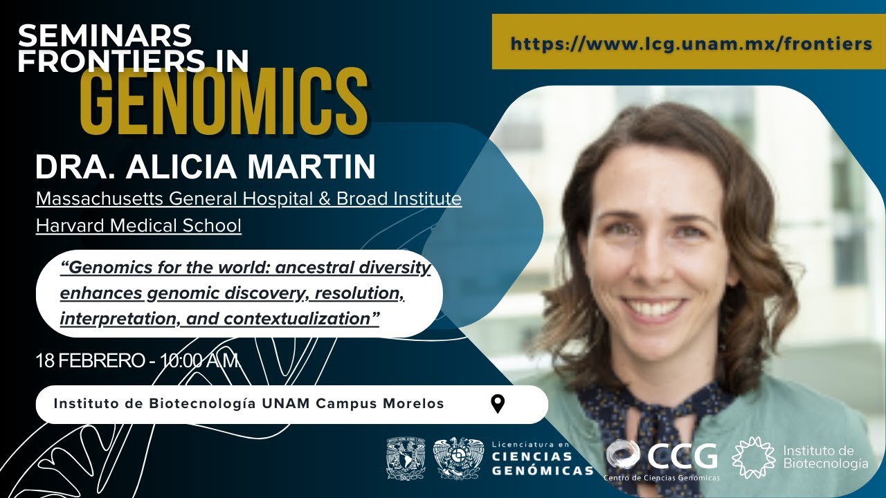 Frontiers in Genomics - Alicia Martin - 18 febrero 2025 10am - YouTube