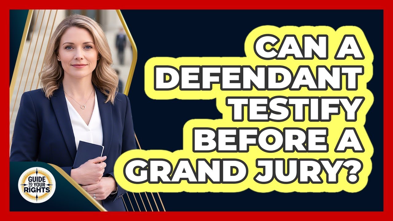 Can a Defendant Testify Before a Grand Jury? - YouTube