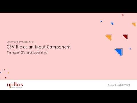 Reading CSV Input File | Pentaho | Nallas Corporation - YouTube