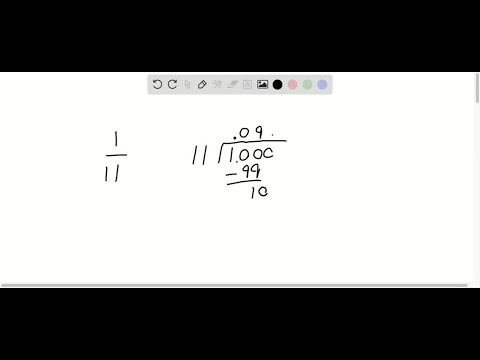 Find the decimal equivalent for each fraction. Use the bar notation. 1/ ...