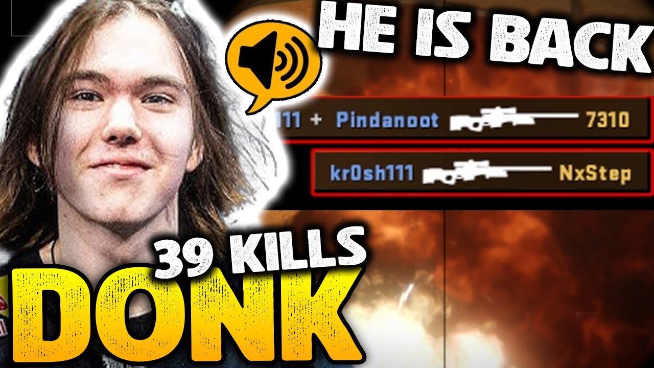 Donk is back with AWP - 39 Kills FACEIT Match - YouTube