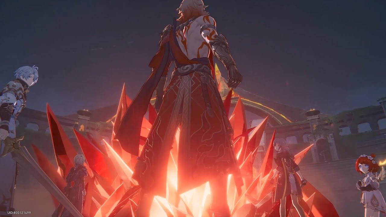 Cutscene Stelle,Tribbie,Anaxa,Phainon & Mydei Vs Flame Reaver of the ...