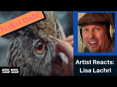Lisa Lachri LUSCIOUS owl painting! 🧑‍🎨 - YouTube
