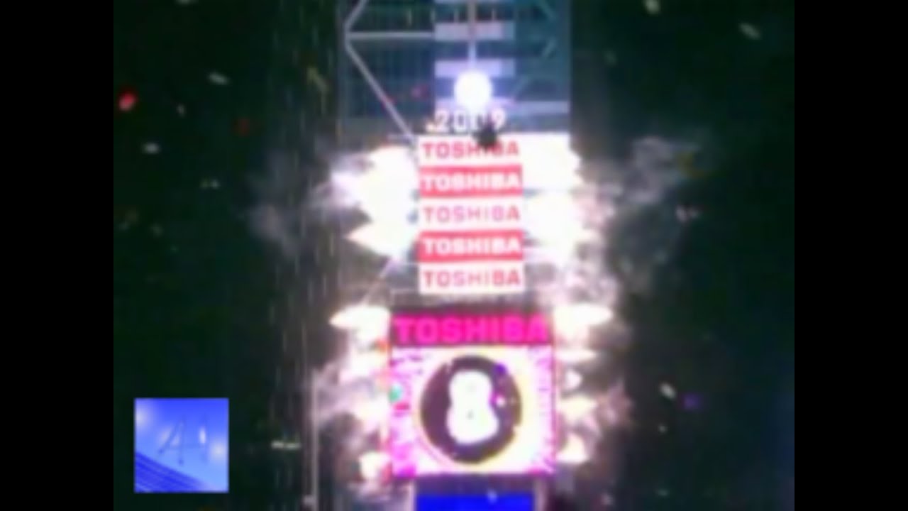 times square 2009 new year's eve countdown, but... - YouTube