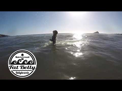 In the Surf with Fat Belly Bellyboards