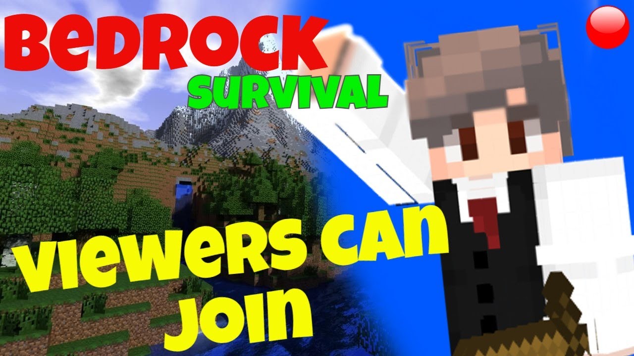 MINECRAFT LIVE PUBLIC SMP - Free to Join Bedrock Survival Server | !ip ...