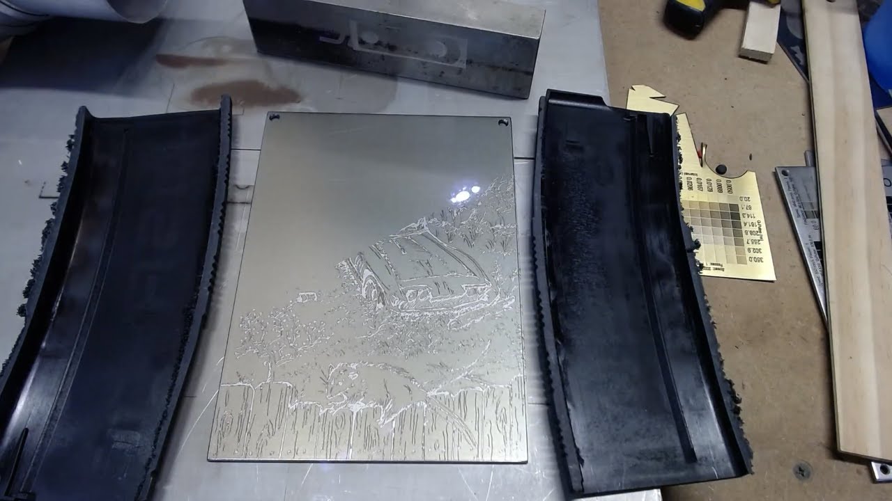 Local Artist Gets Famous! Fiber Laser Style - YouTube