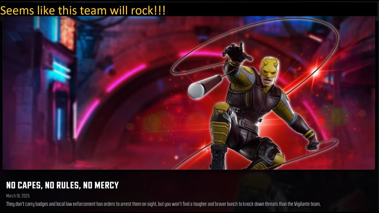 MSF - Vigilante team revealed, for raids but it will be great ...