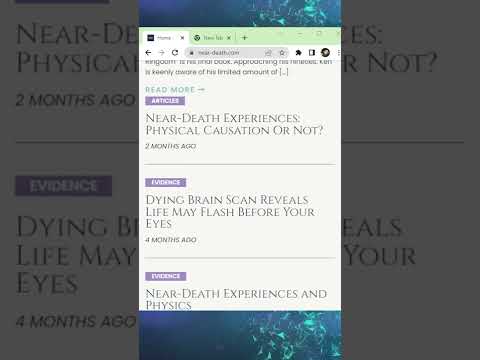 A website to find near death experience story. - YouTube
