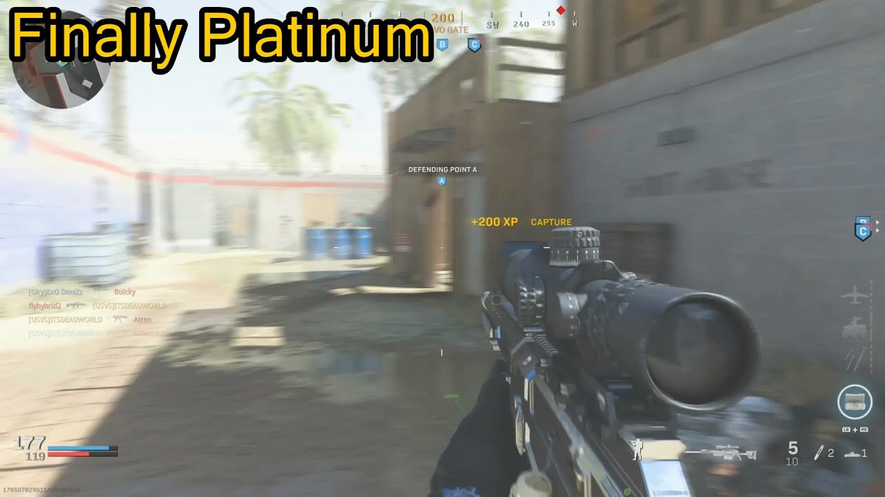 Call Of duty Finally Platinum Sniper - YouTube