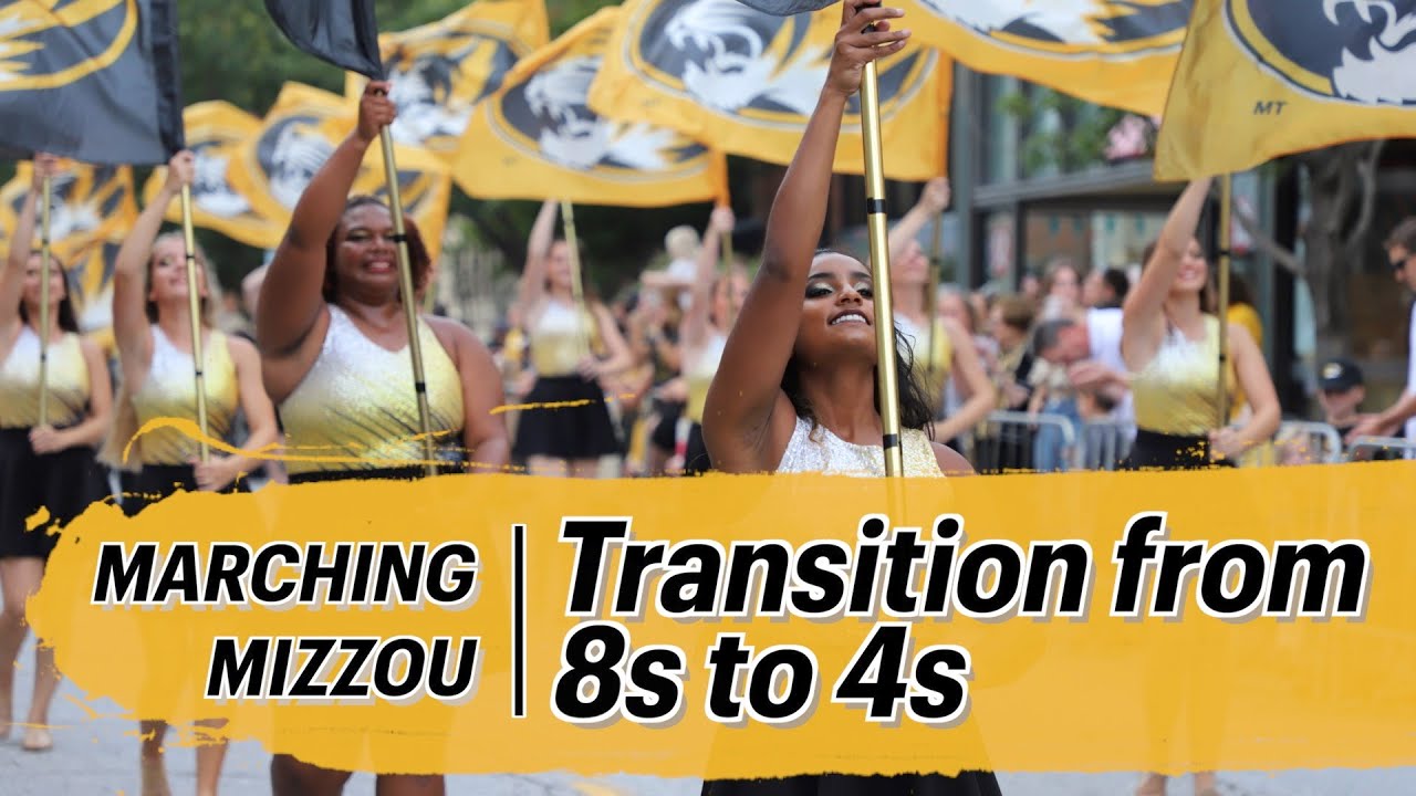 Transition from 8s to 4s | Parade Marching - YouTube