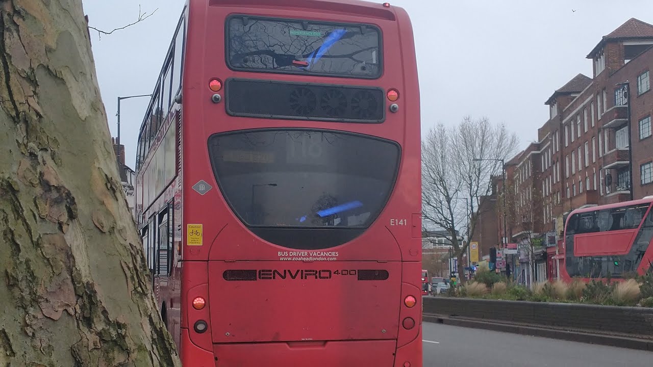 Last day, GAL E141 on bus route 118 - YouTube