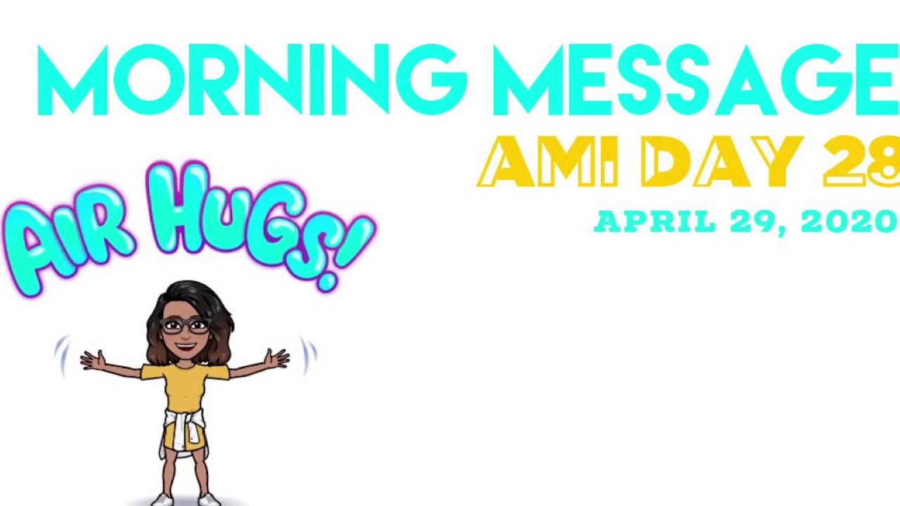 AMI Day 28 Morning Message - YouTube