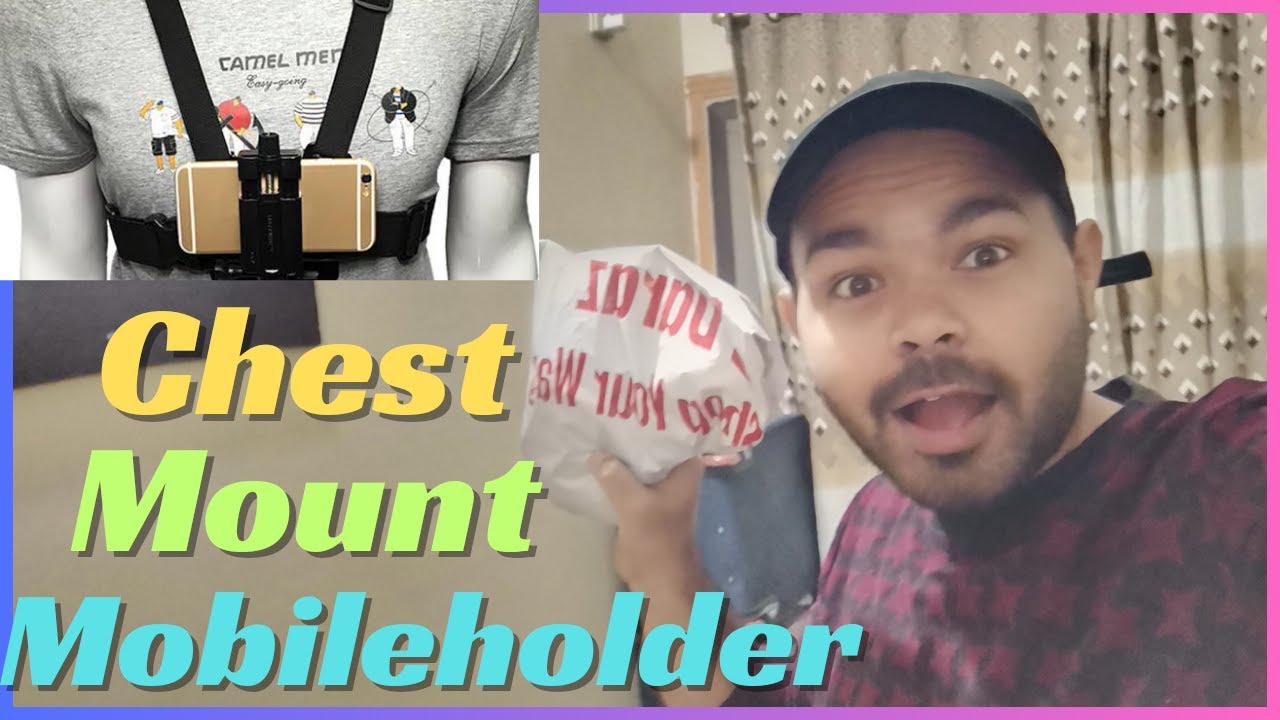 chest mount mobile phone chest holder + full review in bike || vlogs ...