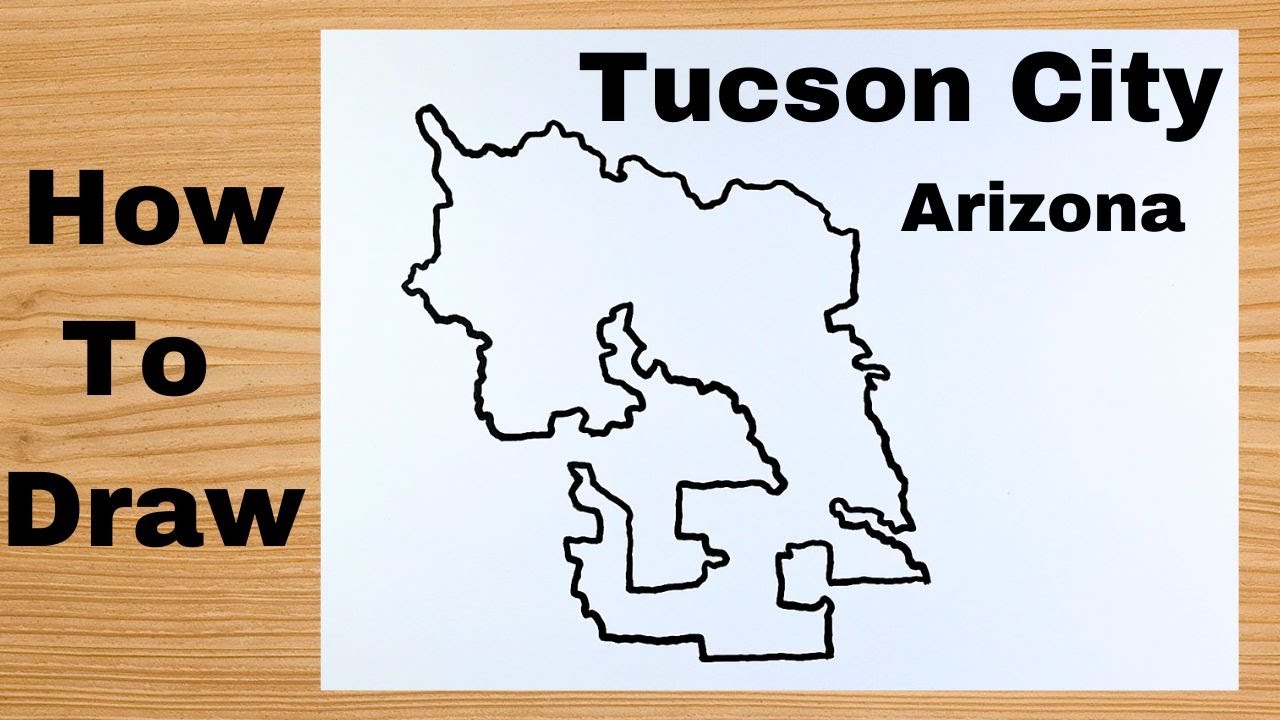 Drawing Tucson City Map - United States - YouTube