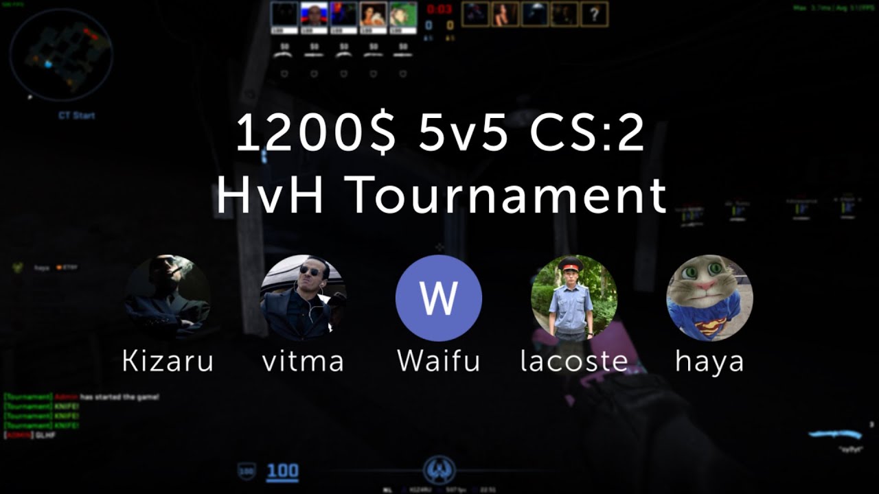 #CS2 FINALS! 5v5 HvH Tournament Prize 1200$ for Winners [Full Games] ft ...