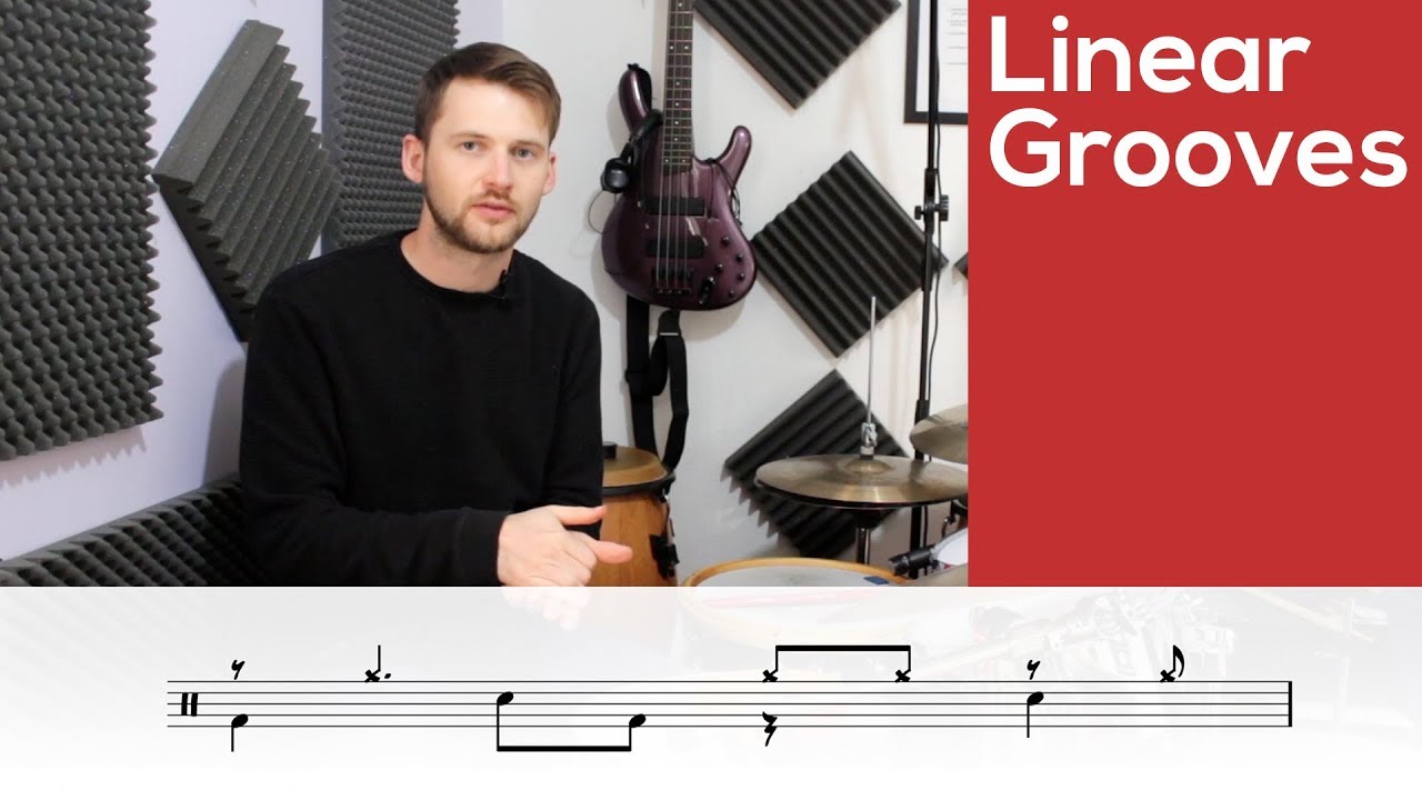 Linear Grooves | Learn Drums | Video Drum Lesson - YouTube