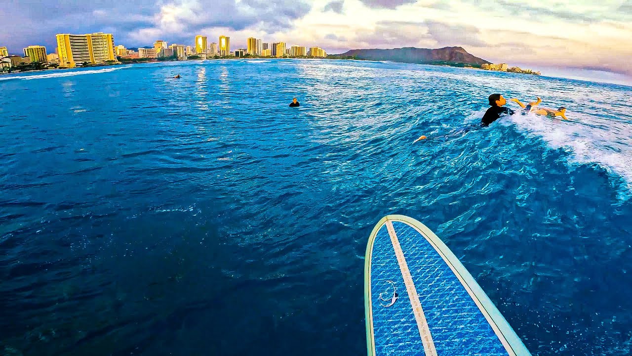 SUNSET BOMBS | RAW POV SURF 4K - YouTube