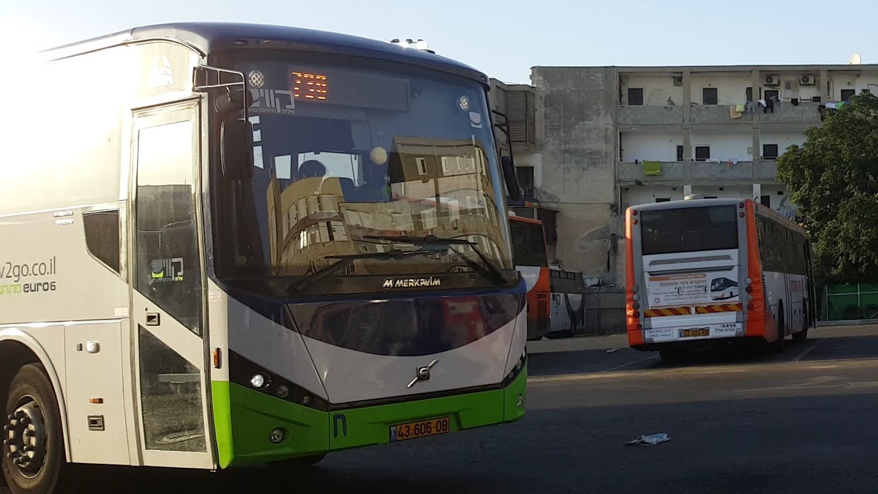 Volvo B8R Mars of Kavim on Route 730 at Central Bus Station in Netanya ...
