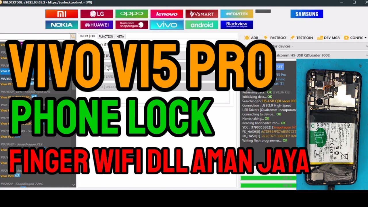 HAPUS POLA VIVO V15 PRO (QUALCOM ) PD1832F FIX SENSOR WIFI FINGER BY ...
