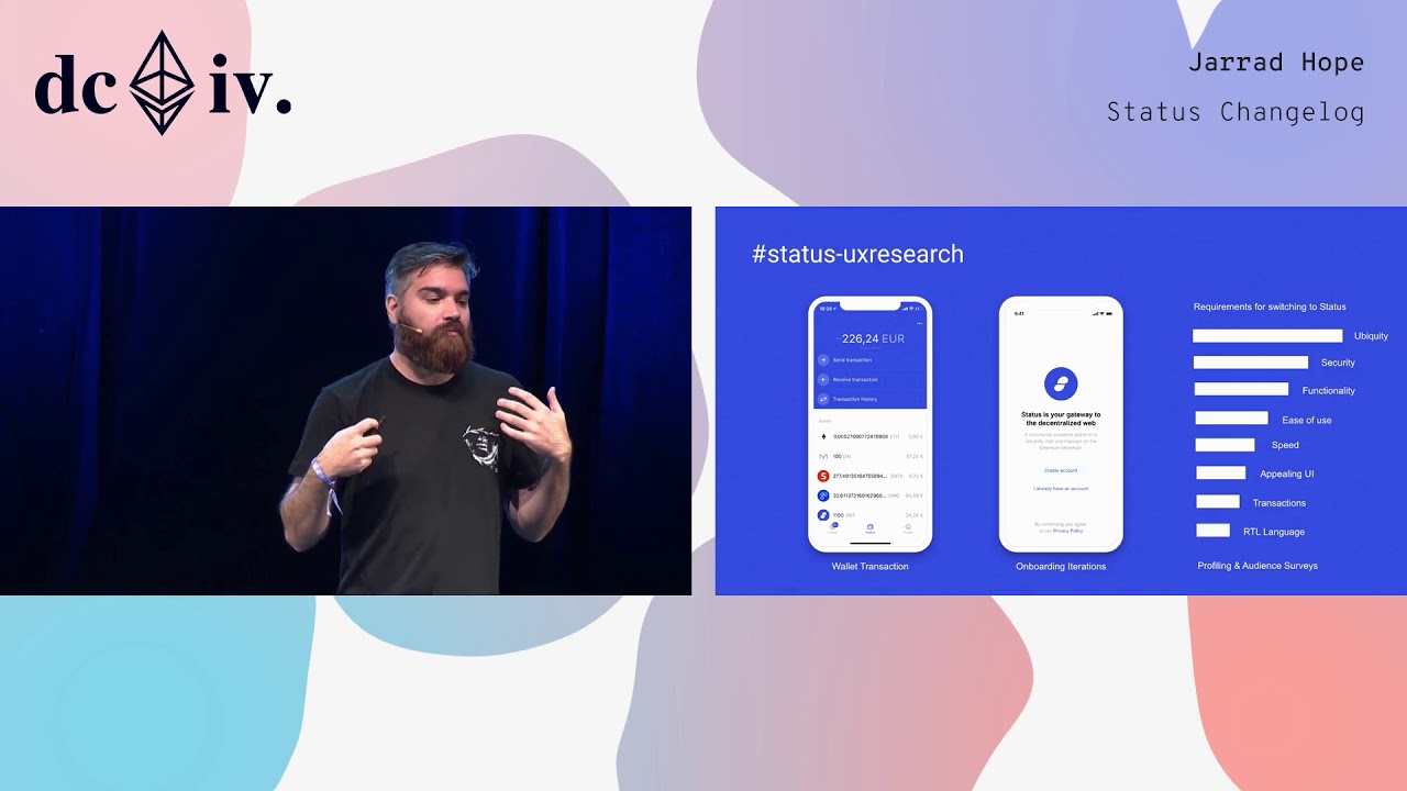 Status Changelog by Jarrad Hope (Devcon4) - YouTube