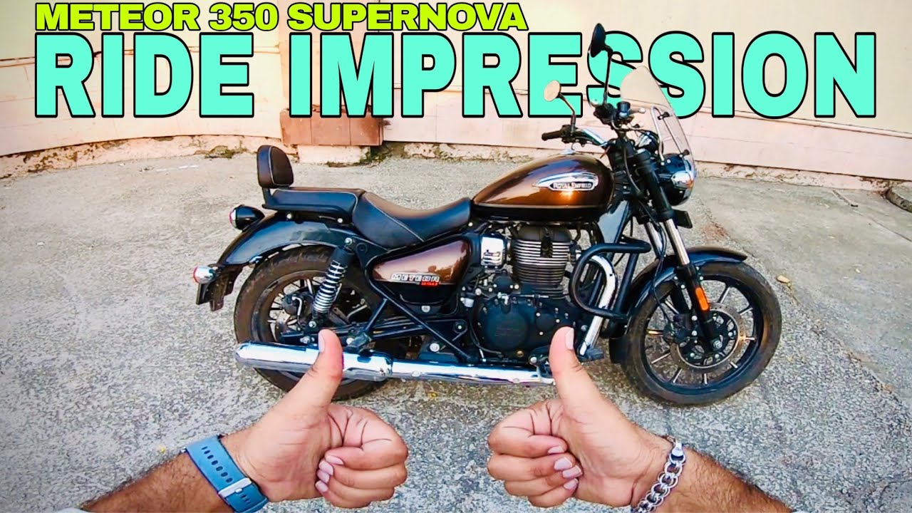 Royal Enfield Meteor 350 Supernova Ride Review || Meteor 350 Top Model ...