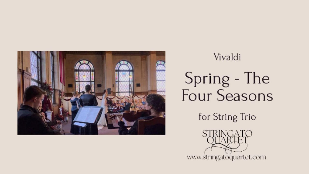 Vivaldi Spring for String Trio - Wedding prelude music - YouTube
