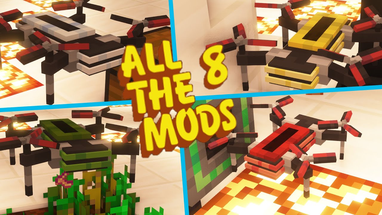 How to Program Drones in PneumaticCraft | All The Mods 8 SMP Ep. 14 ...