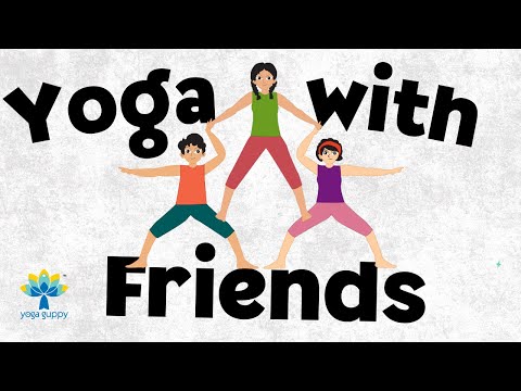 Fun Yoga Poses for Kids in School |  Yoga with Friends | Yoga for Children | Yoga Guppy