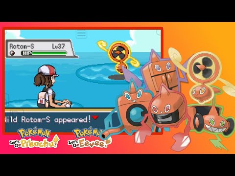 Ubicación FORMAS ROTOM | Pokémon Lets Go Pikachu/Eevee GBA - YouTube