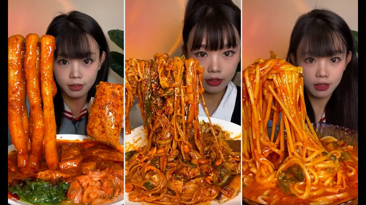 #35 [ASMR] MOST POPULAR FOOD FOR ASMR 요리 먹방 :) 이거 맛있네? 칼비빔국수(팔도비빔칼국수)와 ...