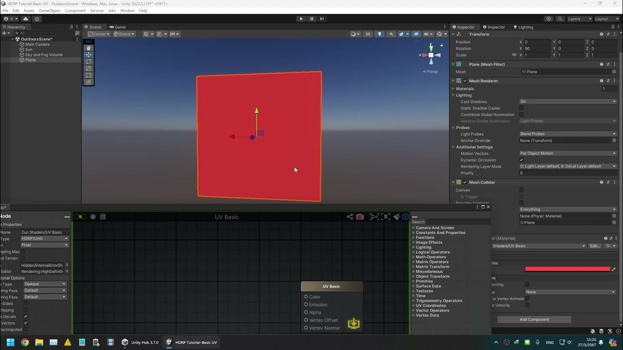 Unity Basic Shader - UV by Amplify Shader Editor - YouTube