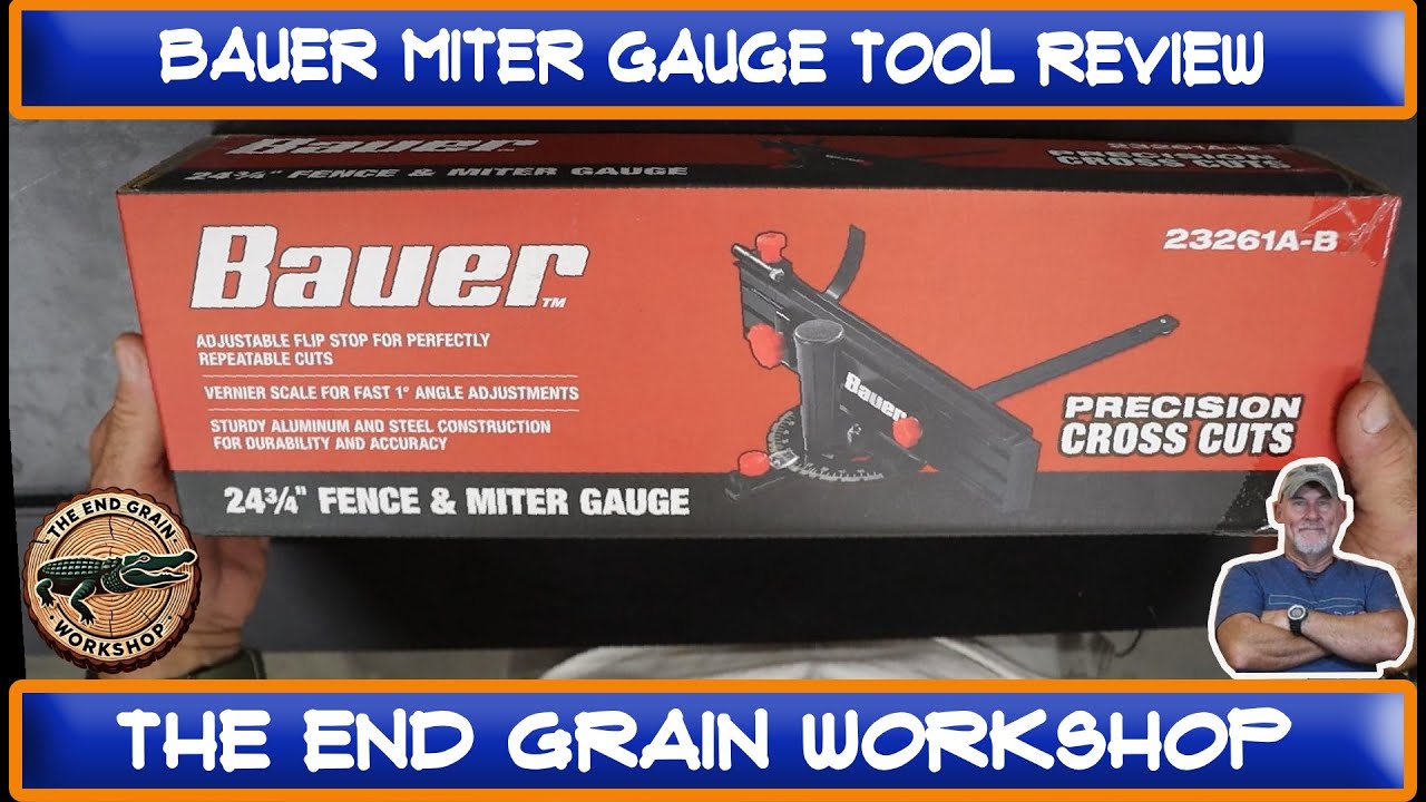 Better Than Stock? Bauer Miter Gauge Review for Table Saws - YouTube