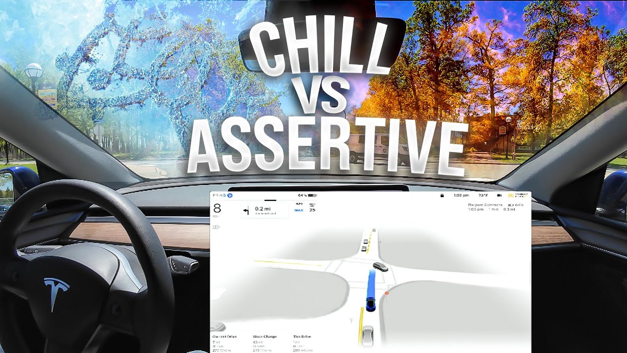 Testing Tesla FSD V12 ASSERTIVE Drive Settings! - YouTube