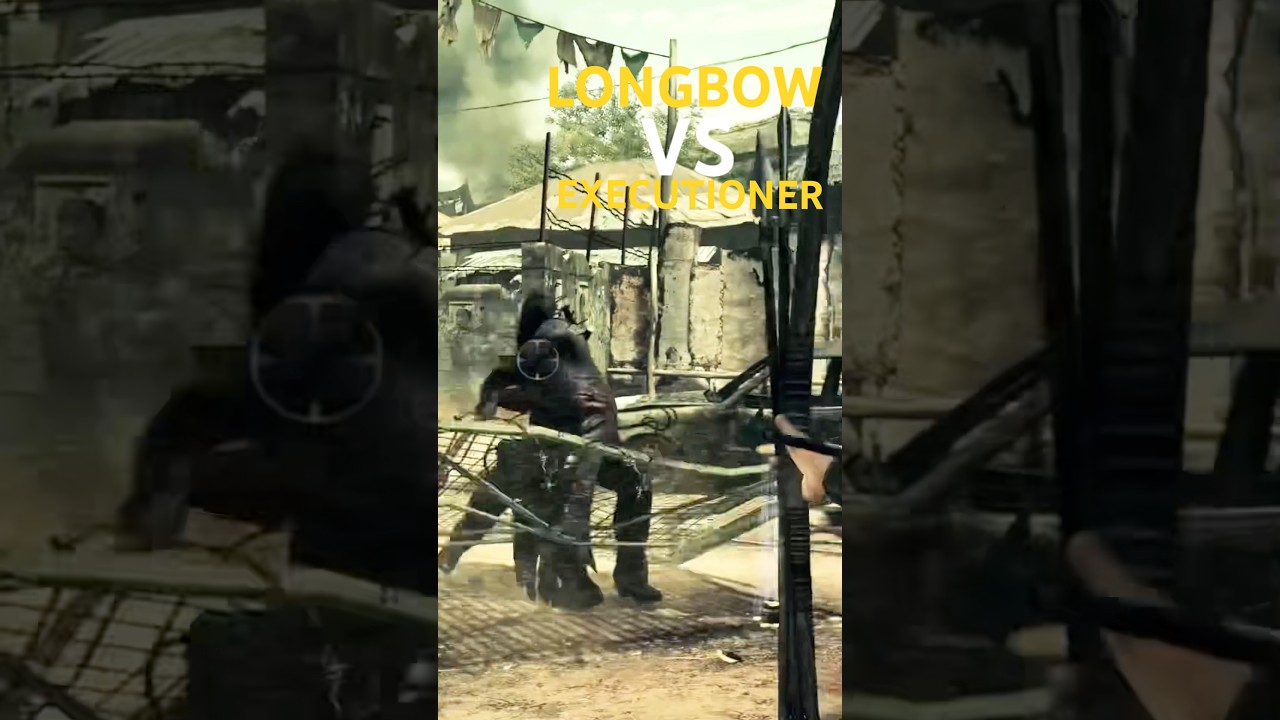 (LONGBOW) Vs Executioner Majini Resident Evil 5 #music #shorts #gaming ...