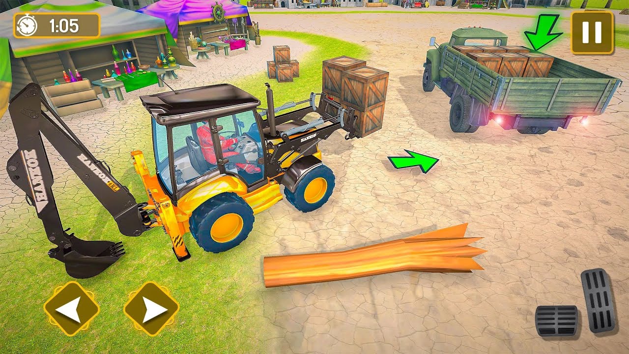 JCB Excavator Driving Simulator : Virtual Village Excavator : Android ...