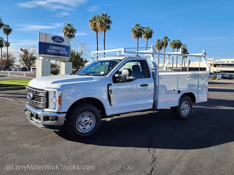 MFDB250362 F2A 2WD GAS 8'Royal Service Body wRack - YouTube