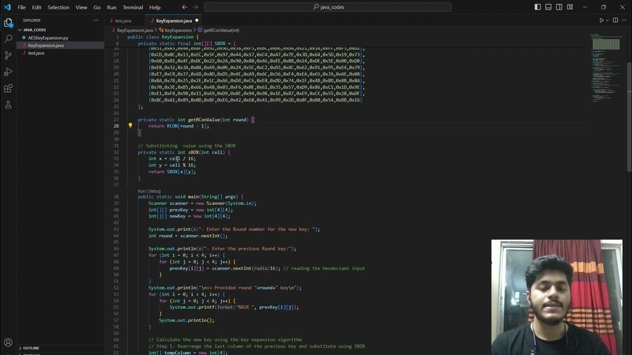 AES KEY Expansion process. Full code explanation (JAVA). Information Security System. - YouTube