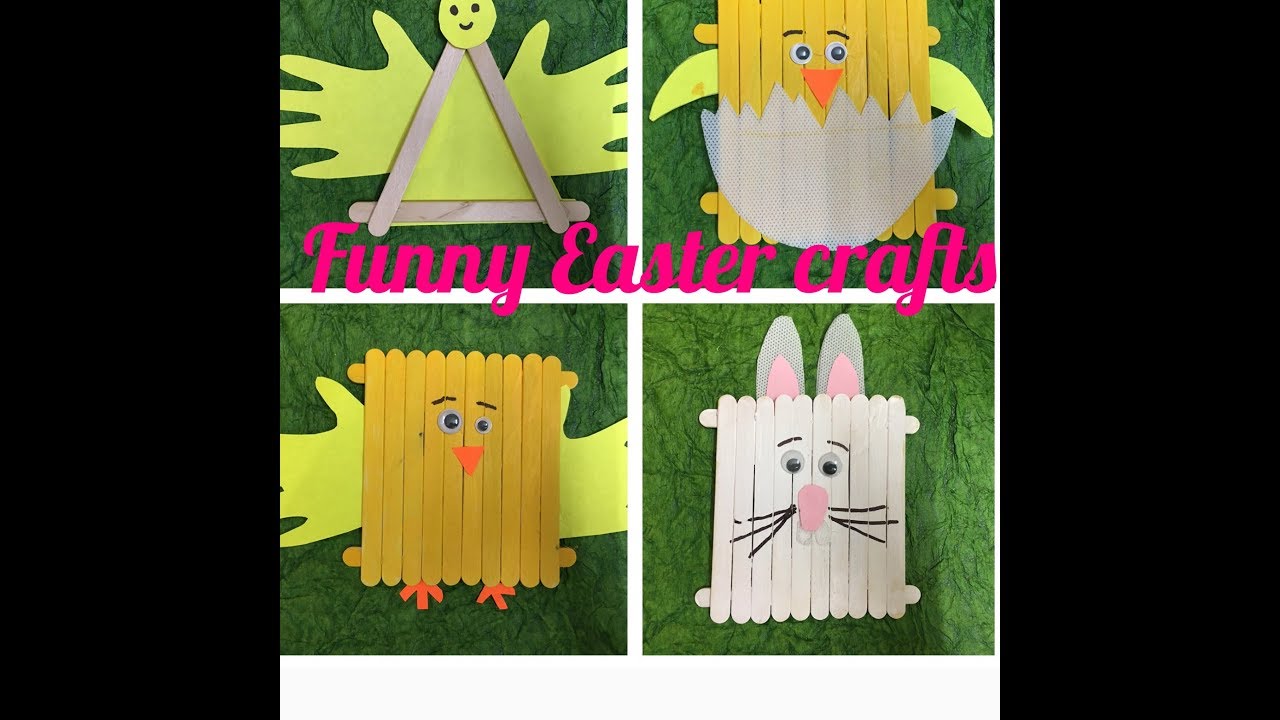DIY Easter crafts with popsicles / ice cream sticks for kids |Summer ...