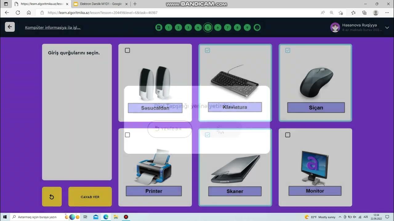 8ci sinif Mars Alqoritmika modul 1 movzu 1 + - YouTube