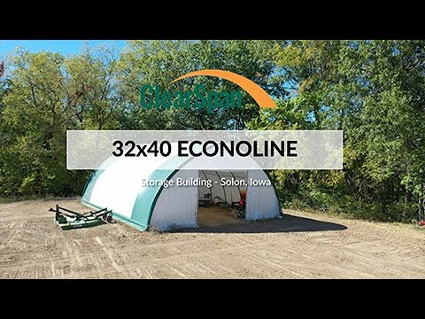 ClearSpan Econoline Building – Storage Building – Solon, IA - YouTube