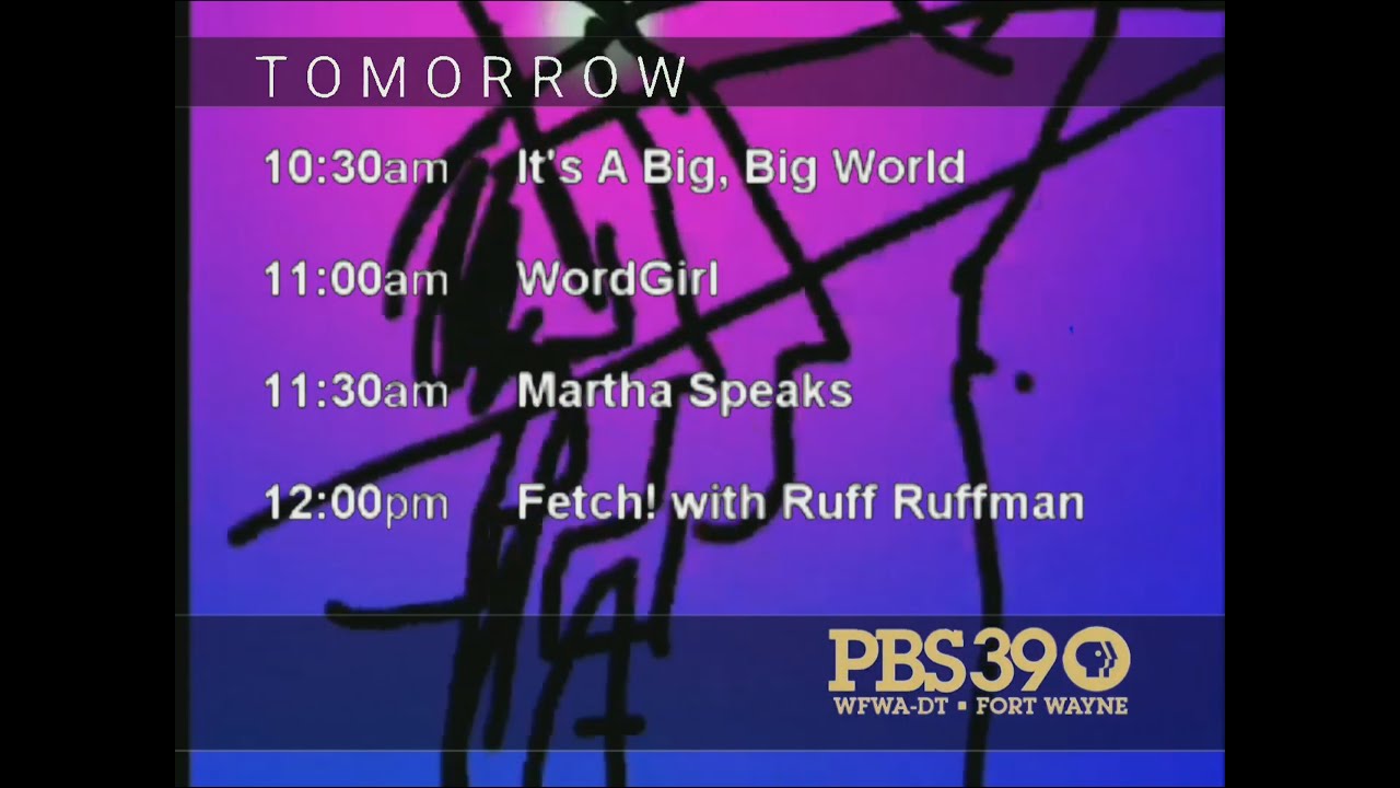 PBS Schedule Bumper (2008-2009 WFWA-TV; PBS39) #5 / REMAKE-FIXED! - YouTube