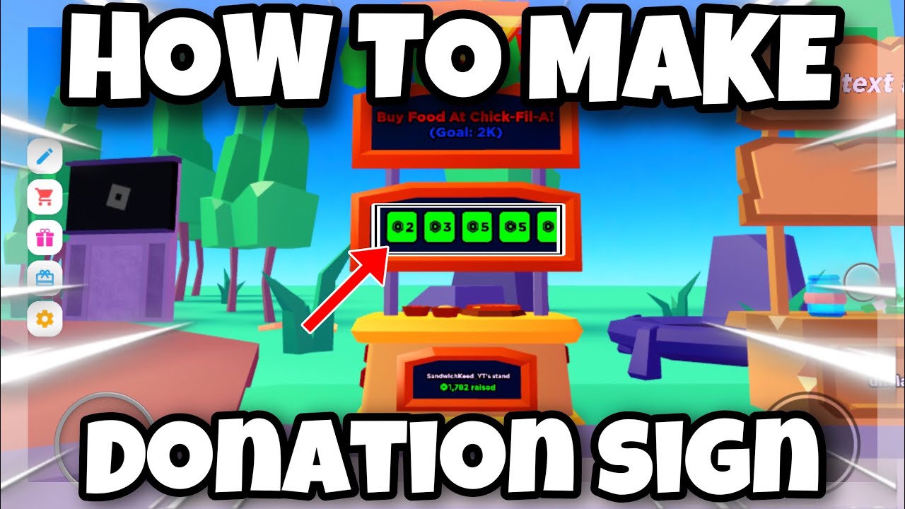 How To MAKE A Donation Sign In PLS DONATE…(Roblox PLS DONATE) - YouTube